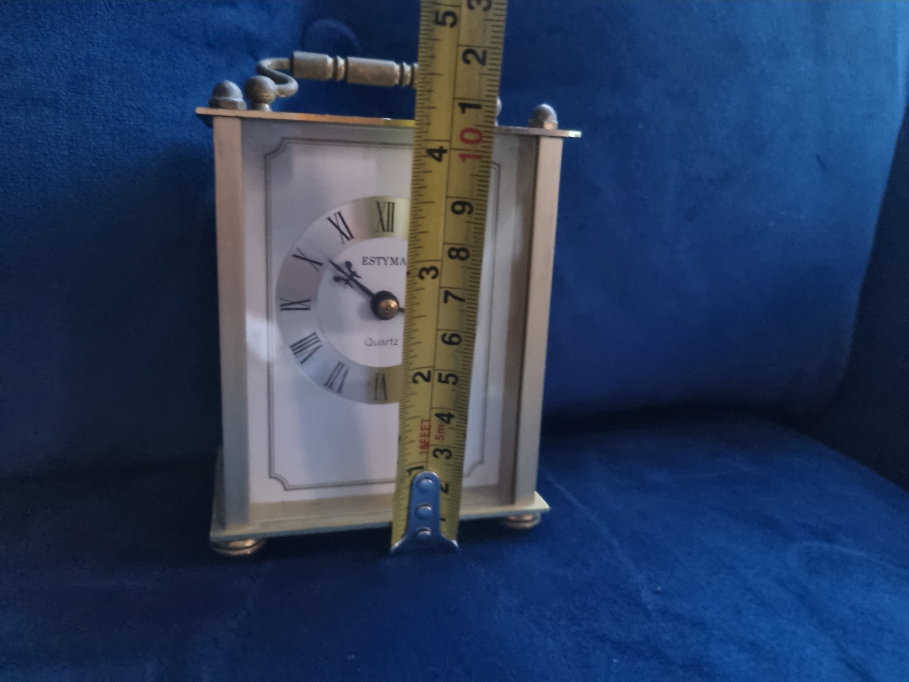 Rare Vintage Estyma Brass Mantle Carriage Clock - Etsy