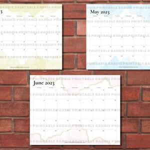 2023 Monthly Calendar Girly Calendar Planner PDF/JPG - Etsy