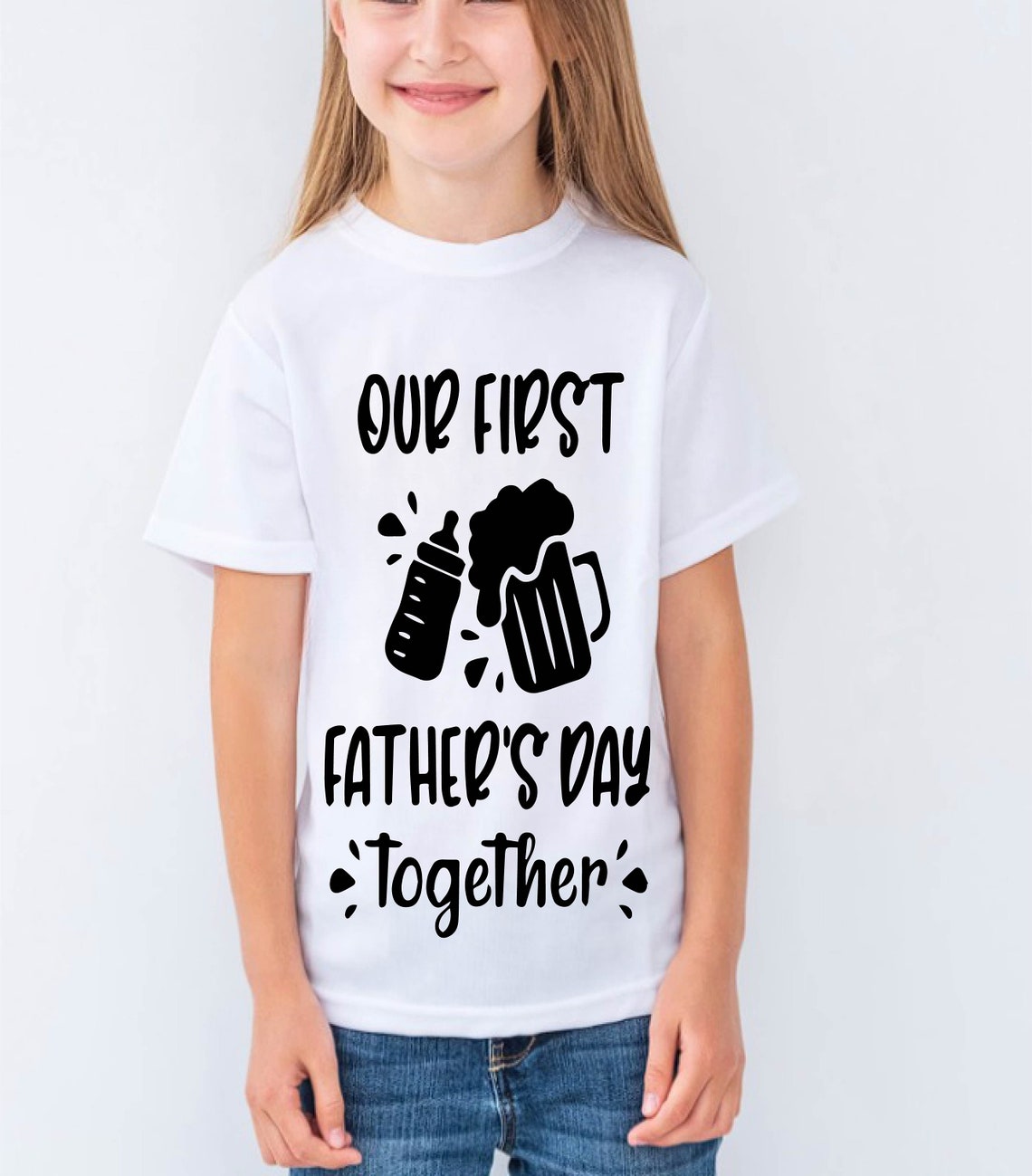 Our First Father Day Together Svg Jpeg Pdf Png First Father Etsy