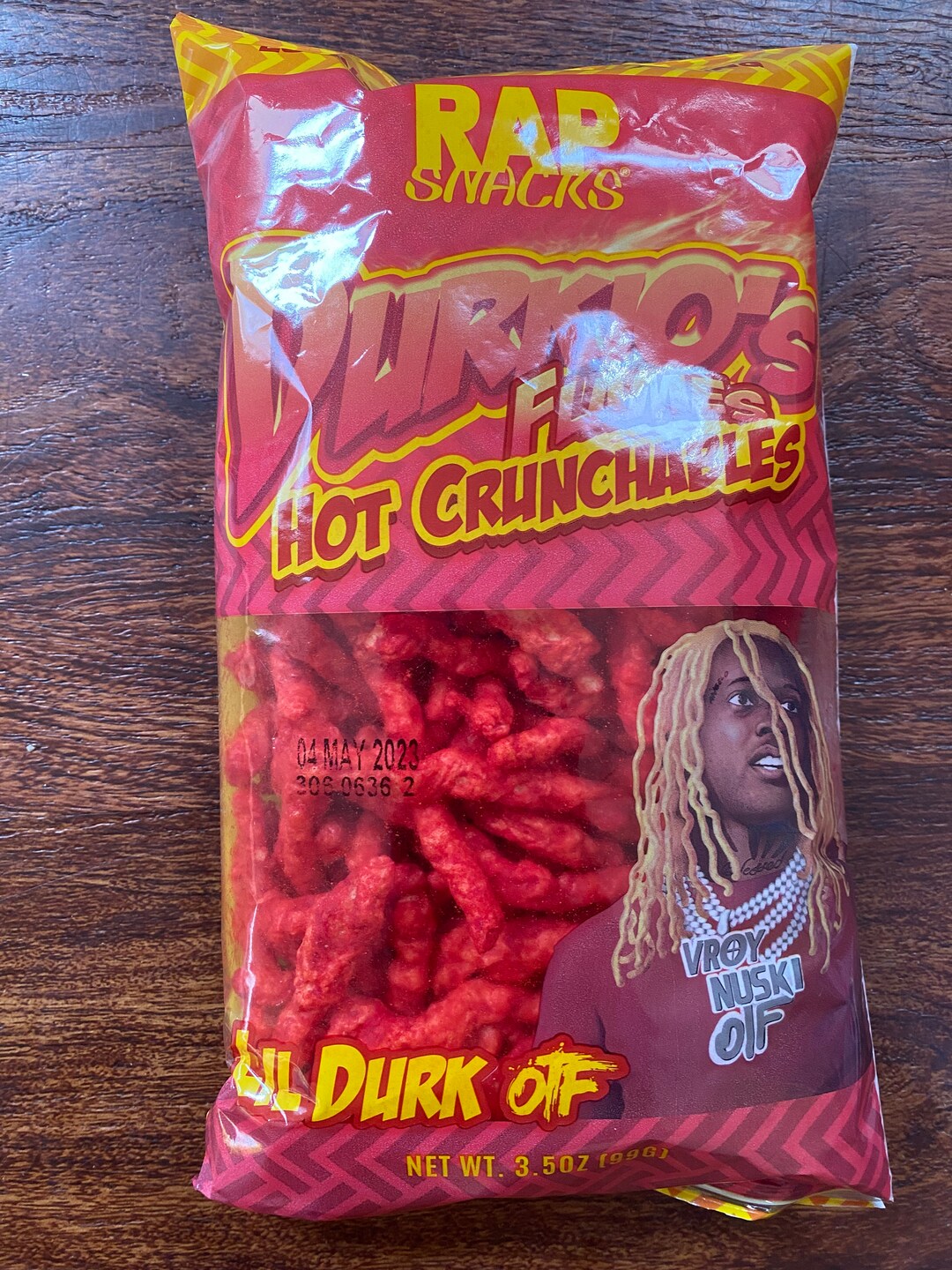 Rap Snacks Lil Durk Durkios Flames Hot Crunchables Etsy