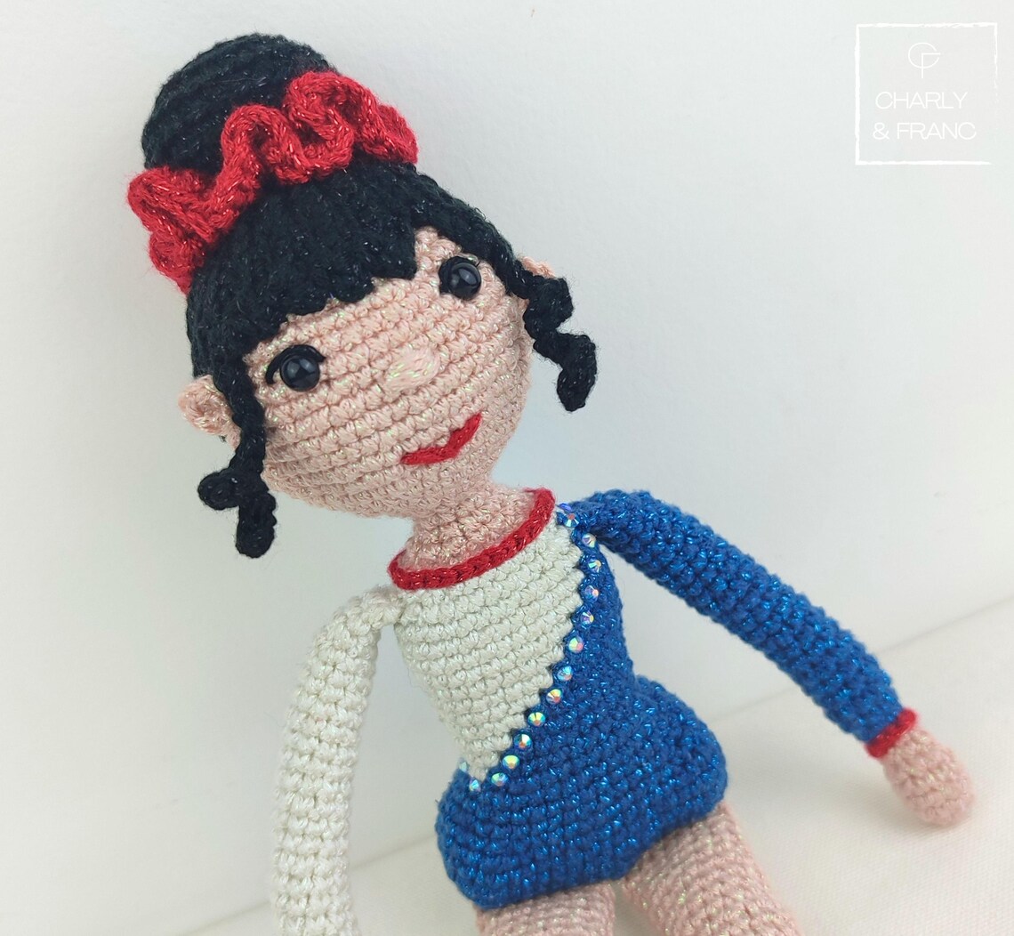 Allie Team Gymnast Doll Amigurumi Crochet Pattern Detailed Instructions ...