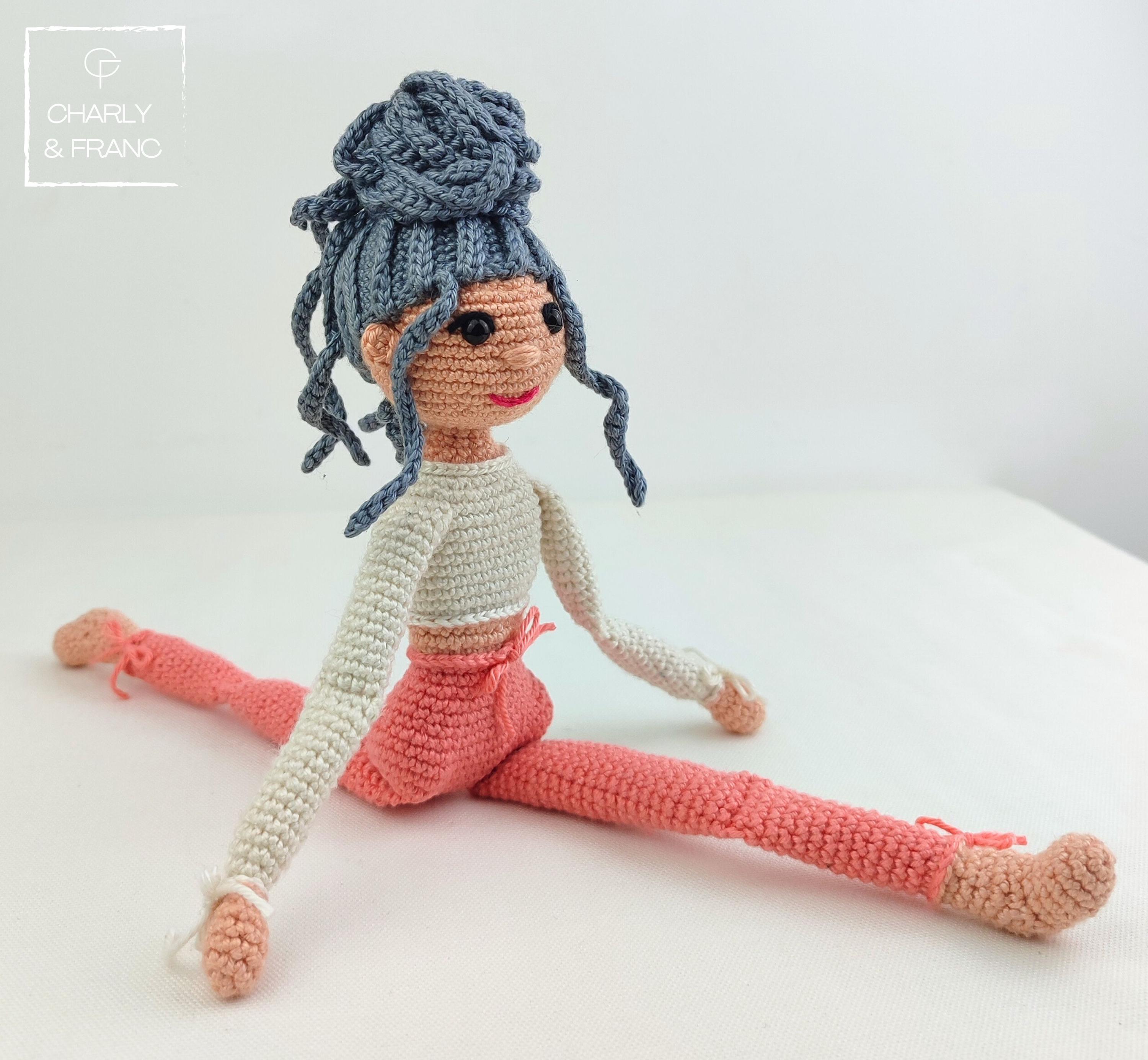 Emmeline Yoga Doll Amigurumi Crochet Pattern - Detailed Instructions ...