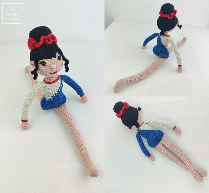 Allie Team Gymnast Doll Amigurumi Crochet Pattern Detailed Instructions ...