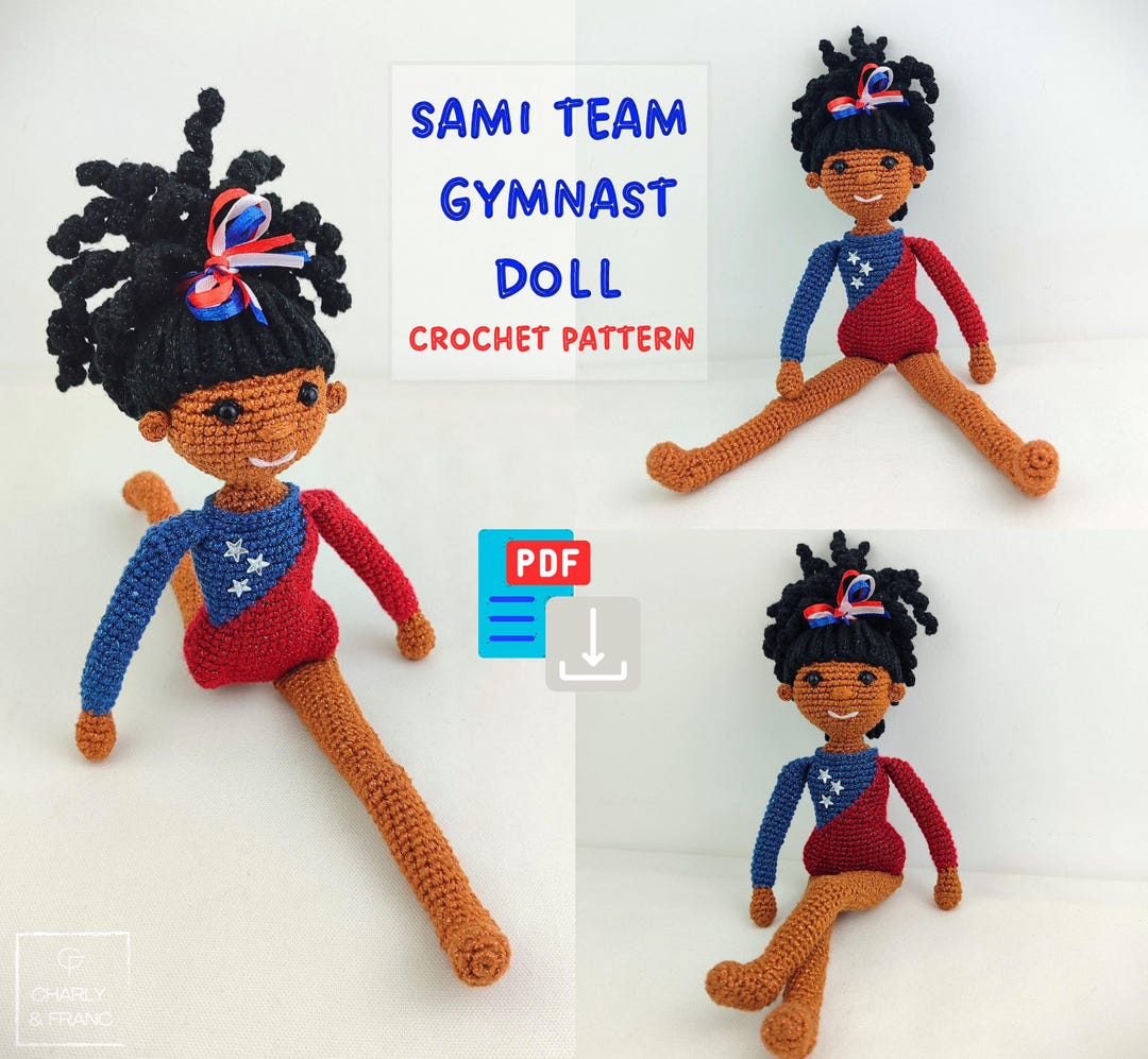 Sami Gymnast Doll Amigurumi Crochet Pattern: PDF (detailed + Abridged ...