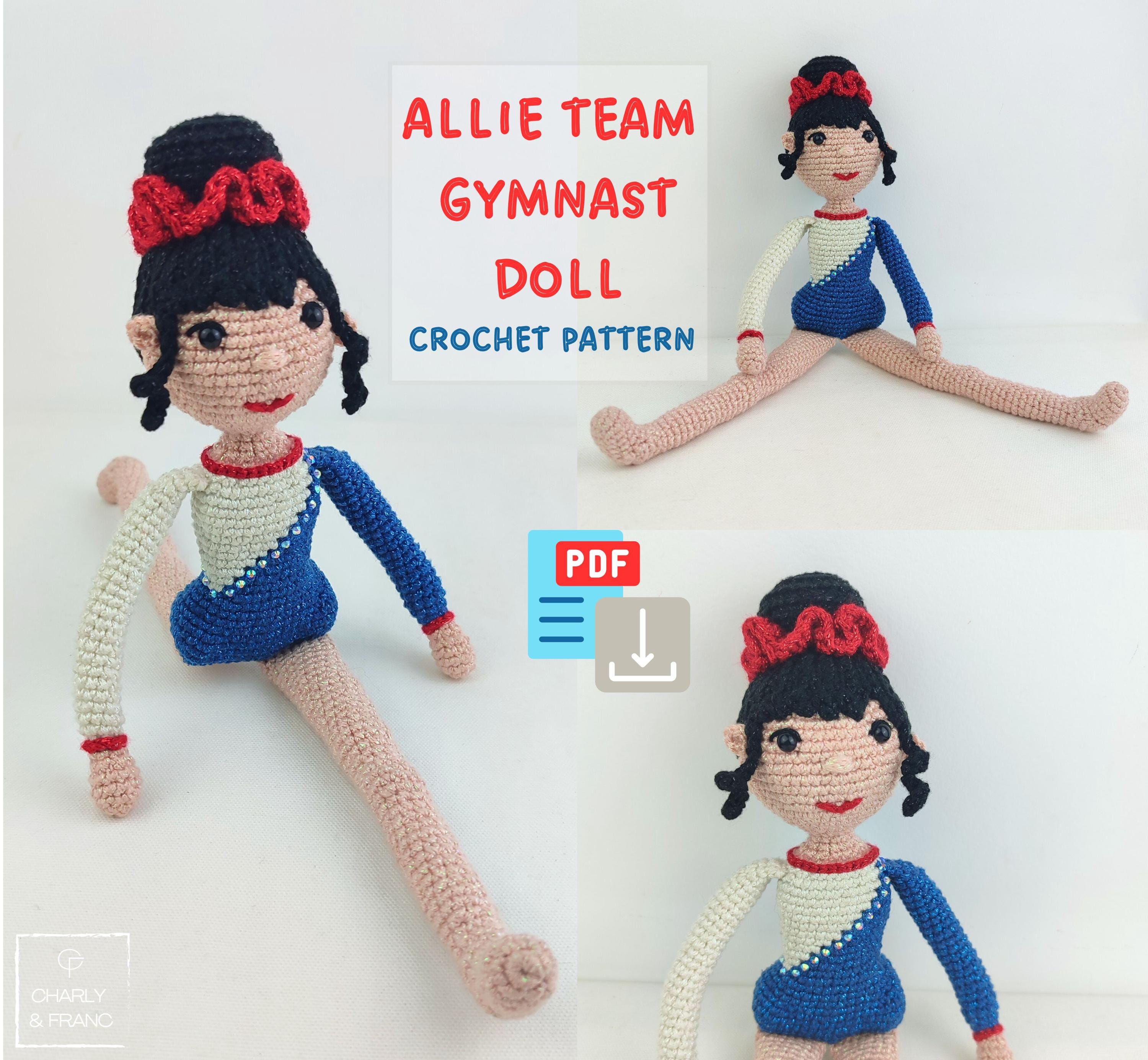 Allie Team Gymnast Doll Amigurumi Crochet Pattern Detailed Instructions ...