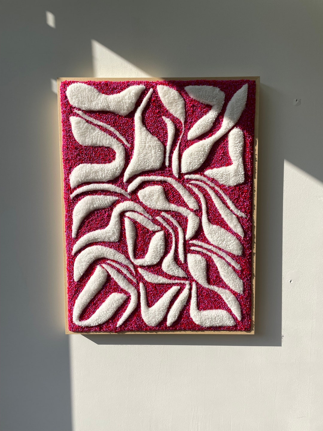 Abstract Design - Tufted Wall Art Including Frame - 62x47cm - Etsy