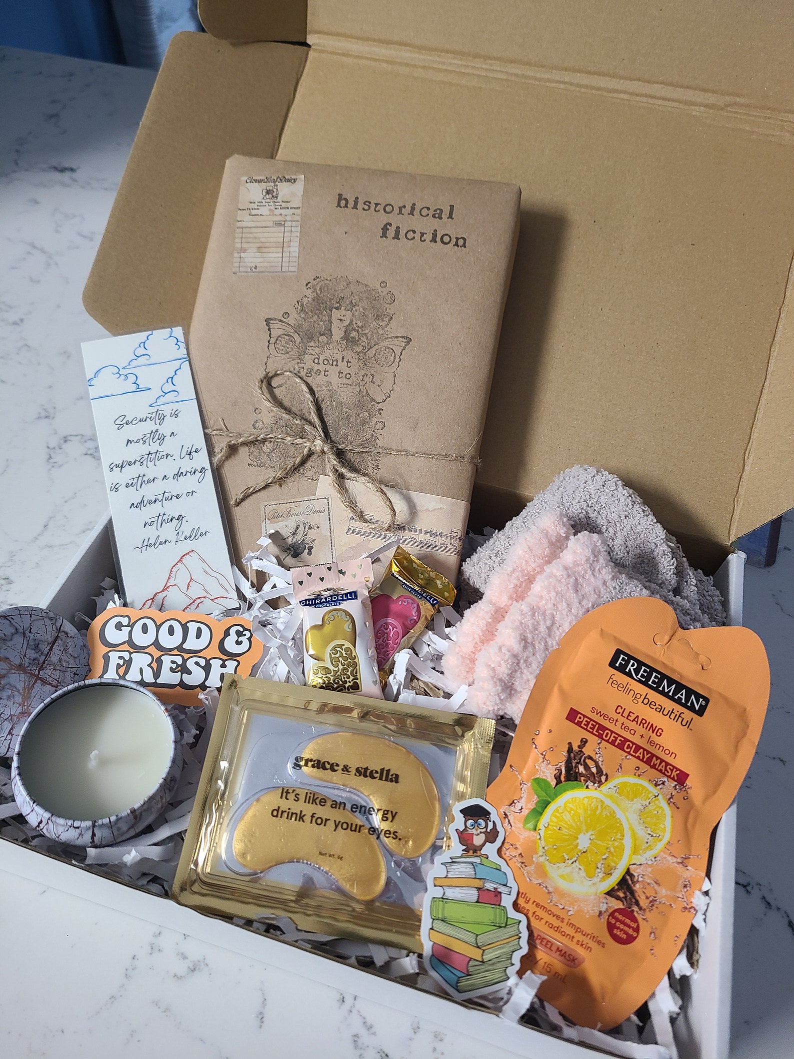 Self-care Book Boxes Bookish Gift Blind Date Box Mystery Book Box Self-care Box Gift for Her ...