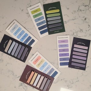 Book Annotating Kit: Color-coded Tabs, Highlighting Strips & Marker - Etsy