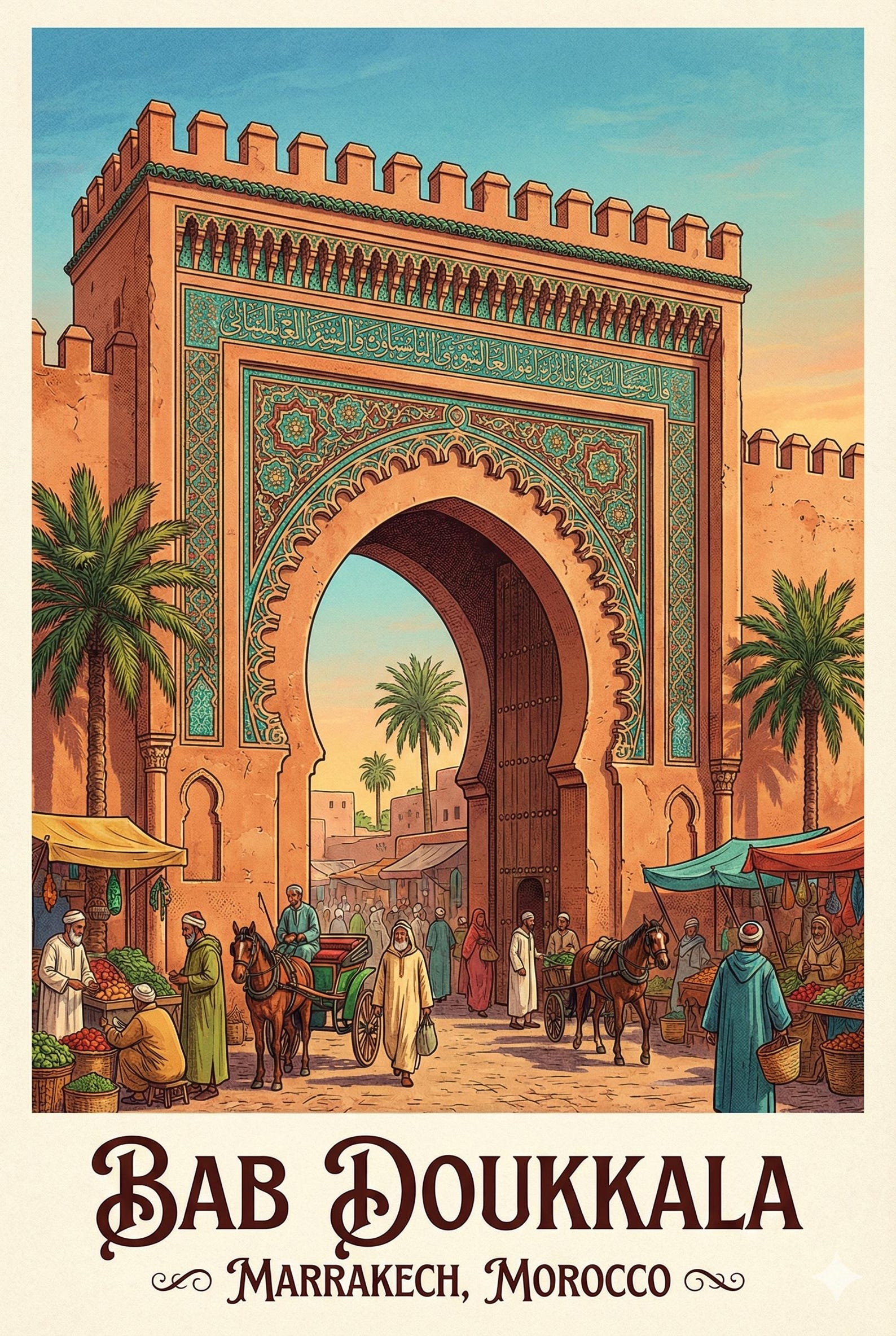 Moroccan Gates Wall Art (set of 5) , Traditional Moroccan Architecture ...