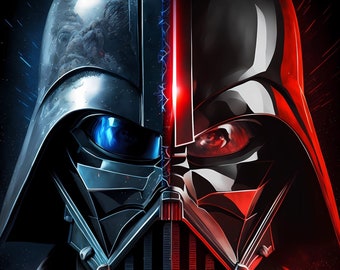 Darth Vader Death Star | STAR WARS Wall Art | Digital Art Print for ...