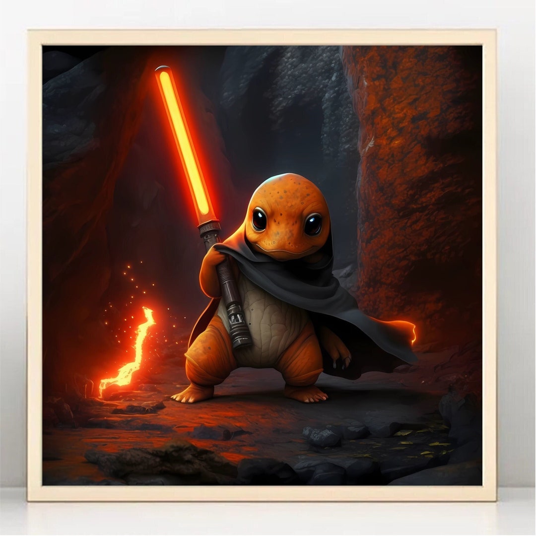 Sith Lord Charmander | STAR WARS Wall Art | Digital Art Print for ...