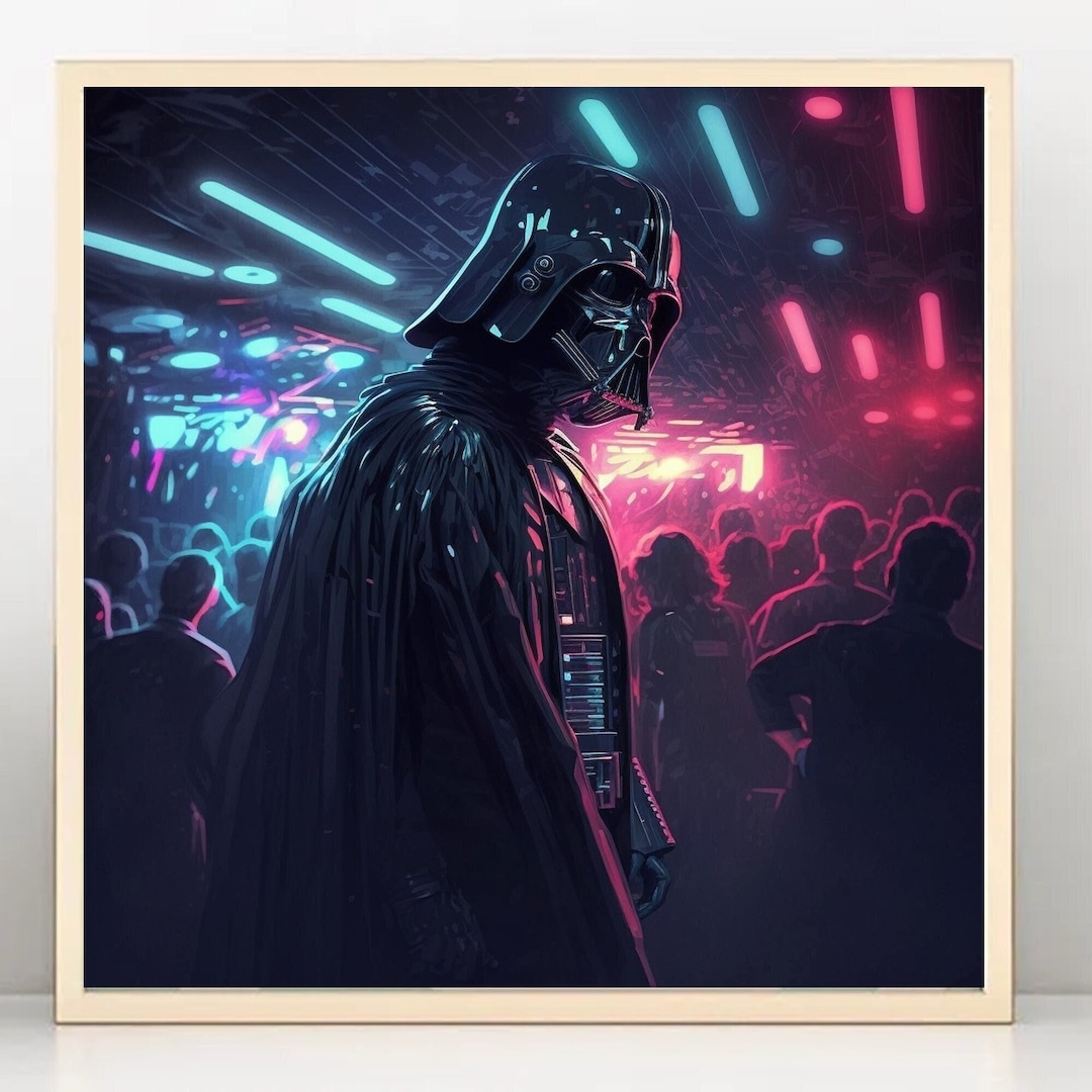 Disco Darth Vader | STAR WARS Wall Art | Digital Art Print for Posters ...