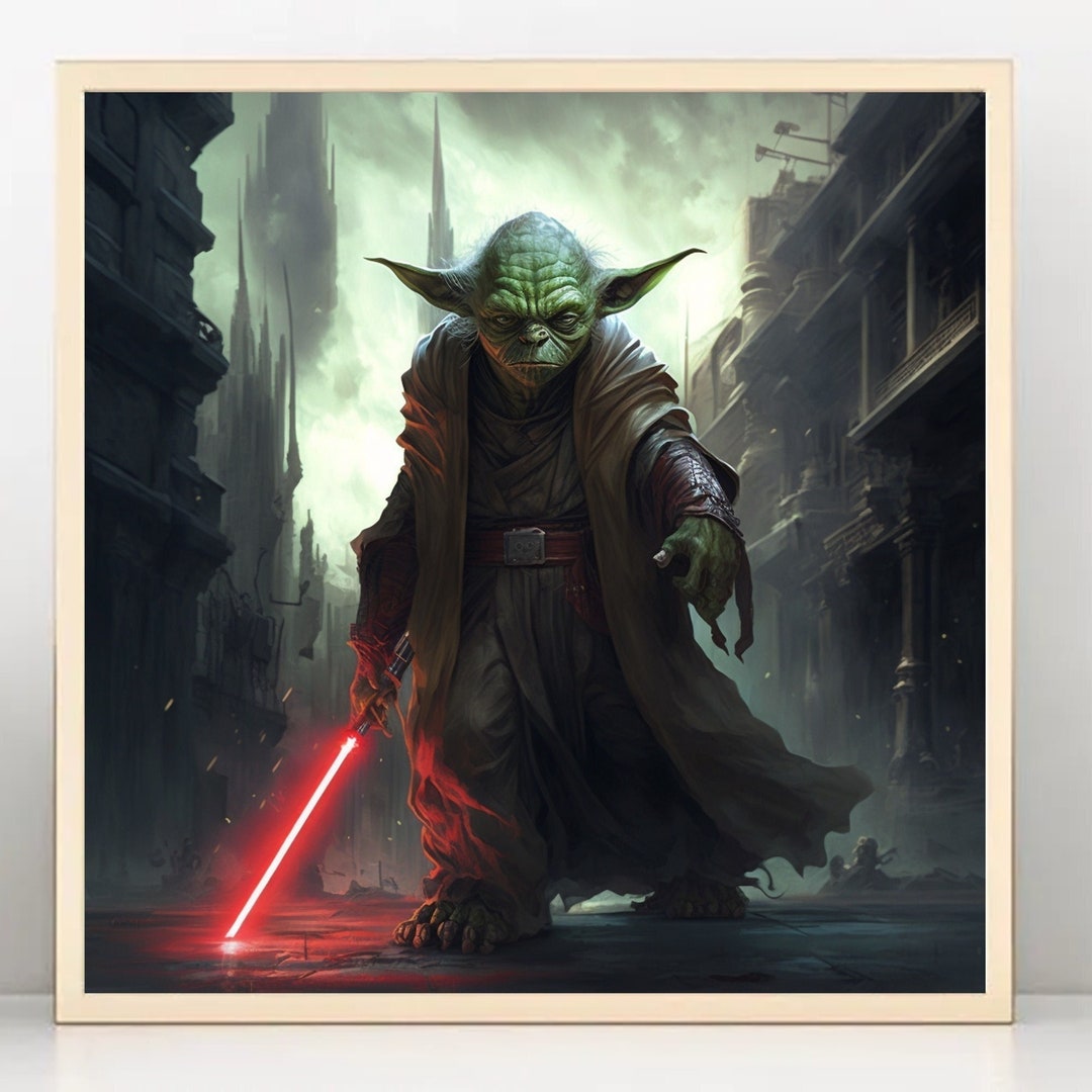 Sith Lord Yoda STAR WARS Wall Art Digital Art Print for - Etsy