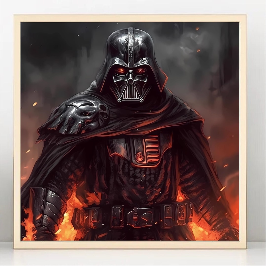 Zombie Darth Vader | STAR WARS Wall Art | Digital Art Print for Posters ...