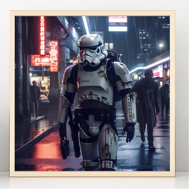Cyberpunk Stormtrooper | STAR WARS Wall Art | Digital Art Print for ...