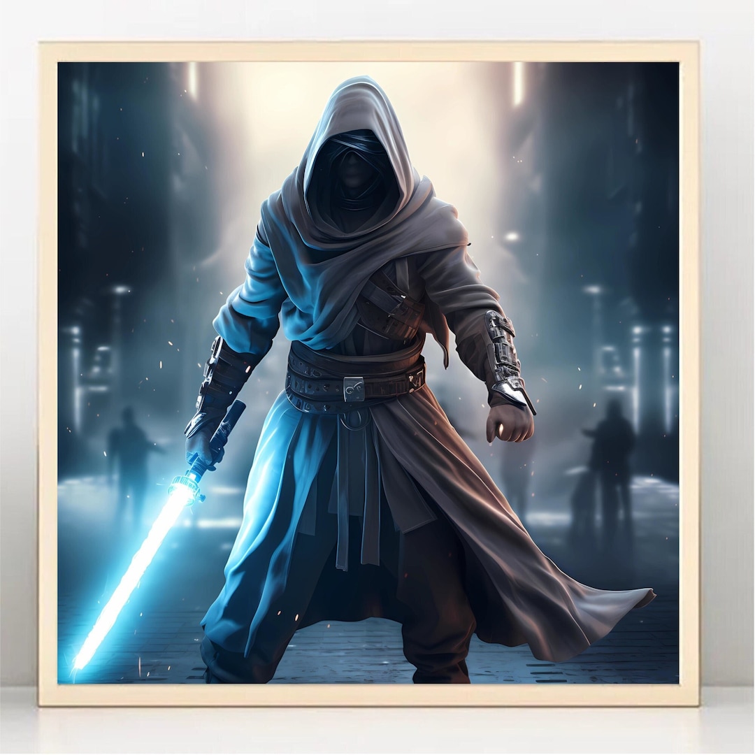 Jedi Knight Assassins Creed | STAR WARS Wall Art | Digital Art Print ...