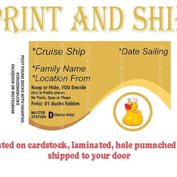 Carnival Cruise Card - Etsy