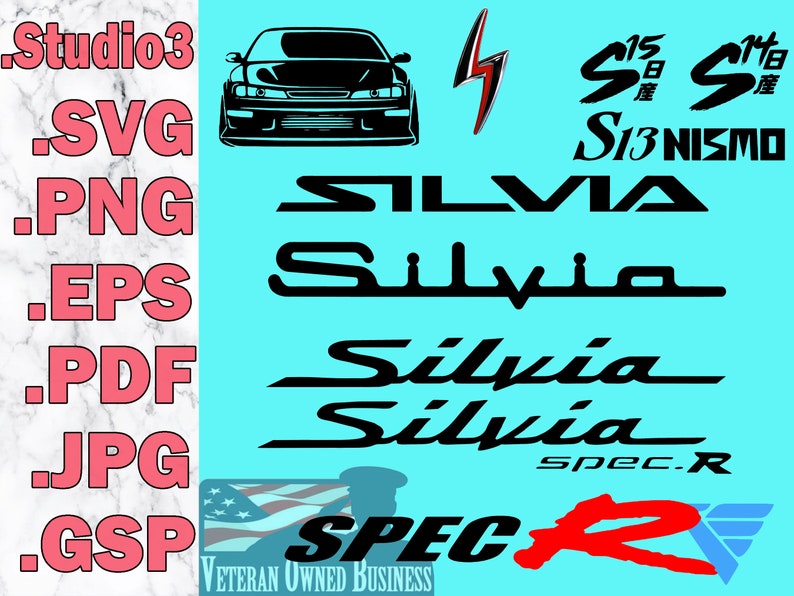 Nissan Silvia NISMO Spec R Digital Files Studio3 Svg Png Eps Pdf Jpg ...