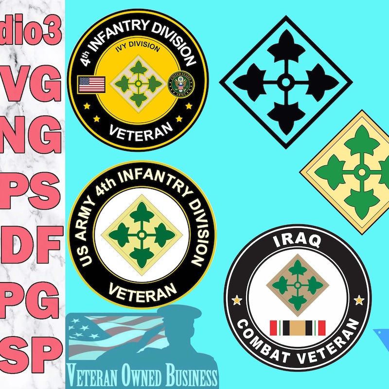 4th Infantry Division Svg - Etsy
