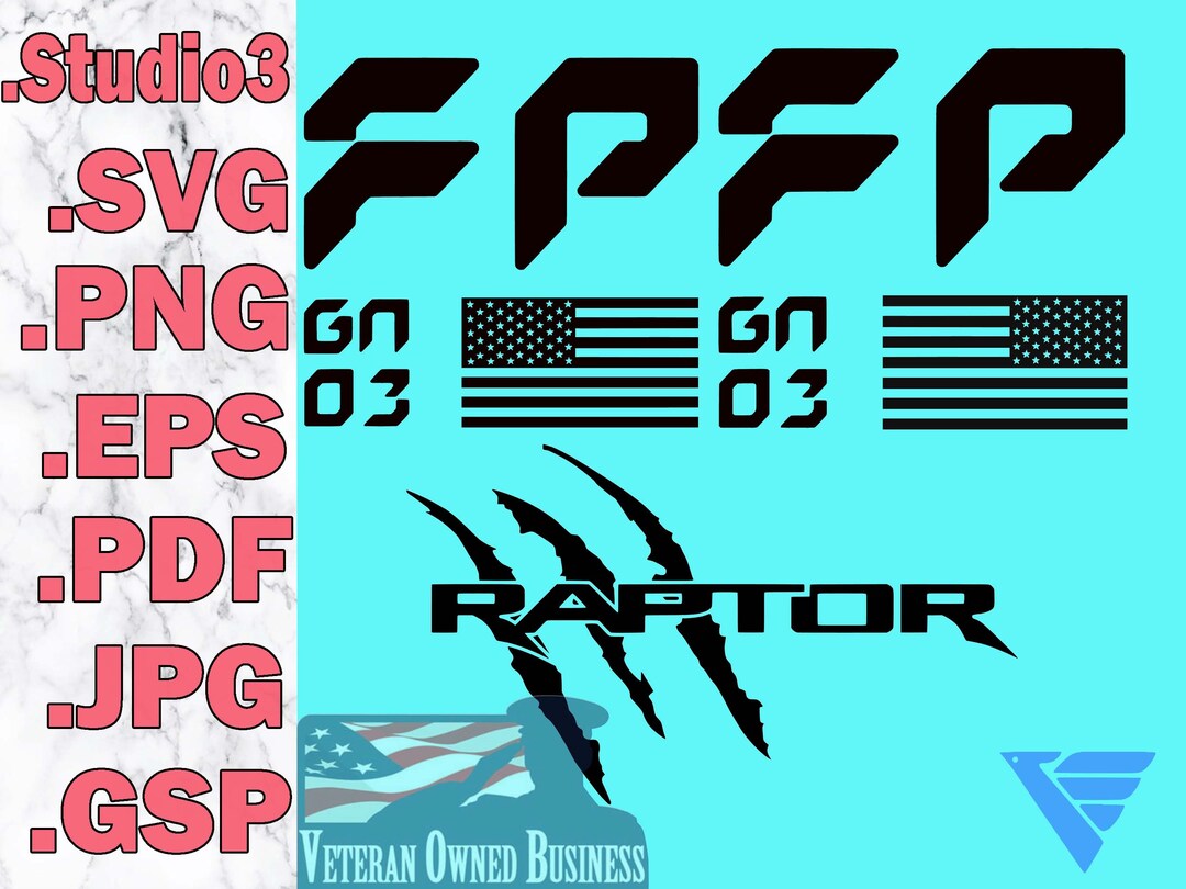 Ford Performance Gen 3 Raptor Digital Files Studio3 Svg Png Eps Pdf Jpg ...
