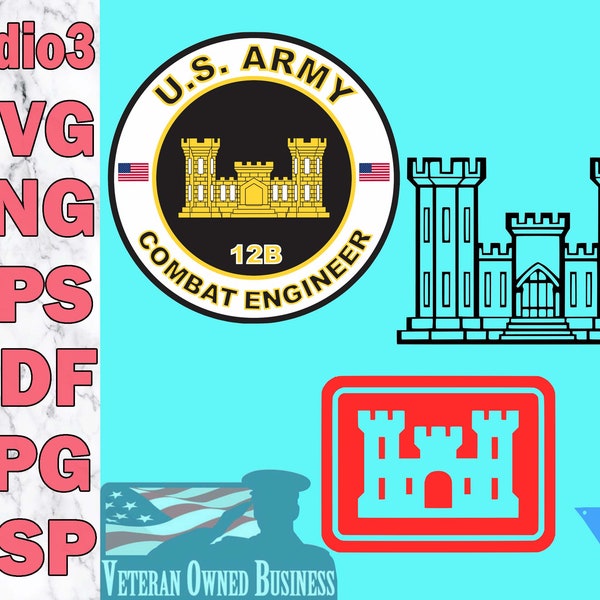 Army Engineer Svg - Etsy