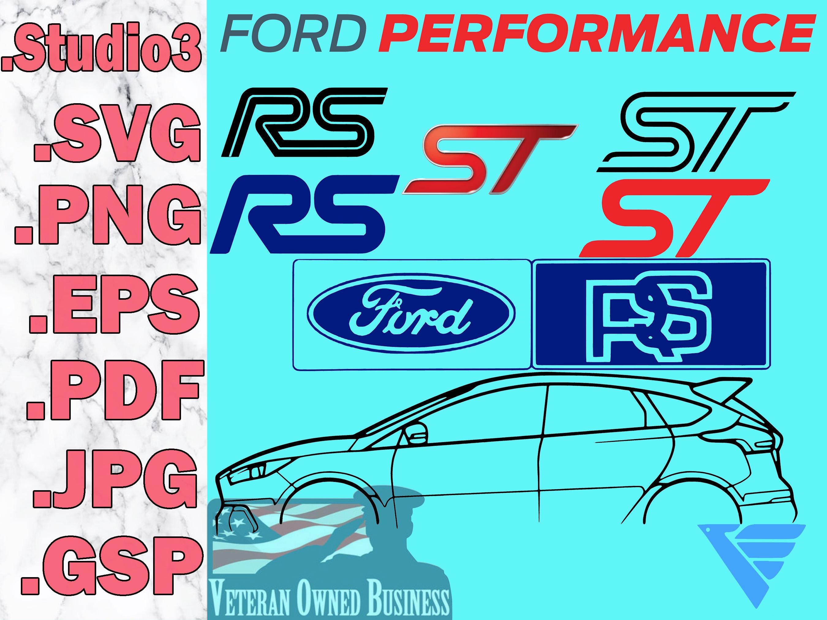 Ford Performance ST RS Digital Files Studio3 Svg Png Eps Pdf Jpg Gsp - Etsy