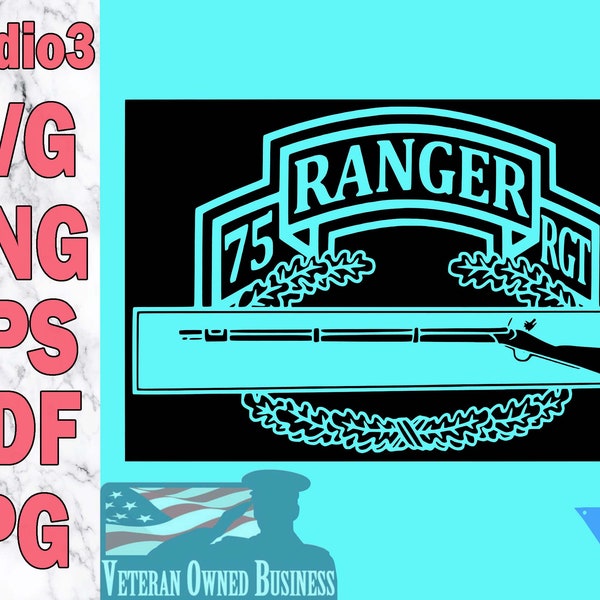 75th Army Ranger Svg - Etsy