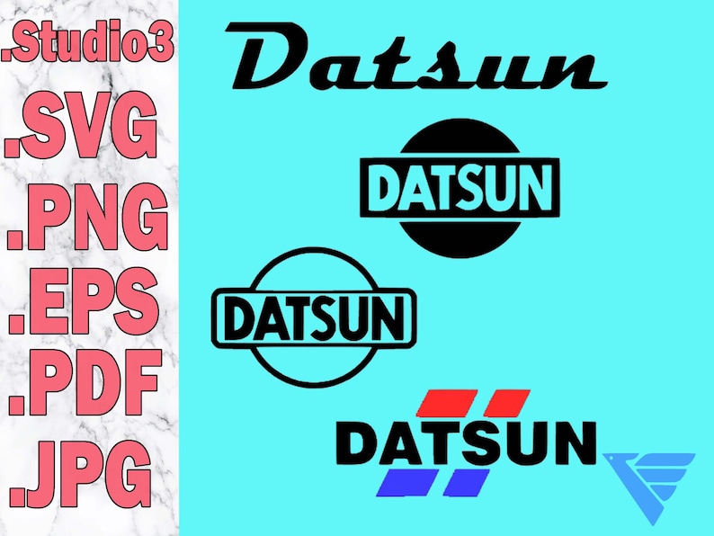 Datsun Digital Files Svg Png Studio3 Eps Jpg Pdf Silhouette Cut Files ...