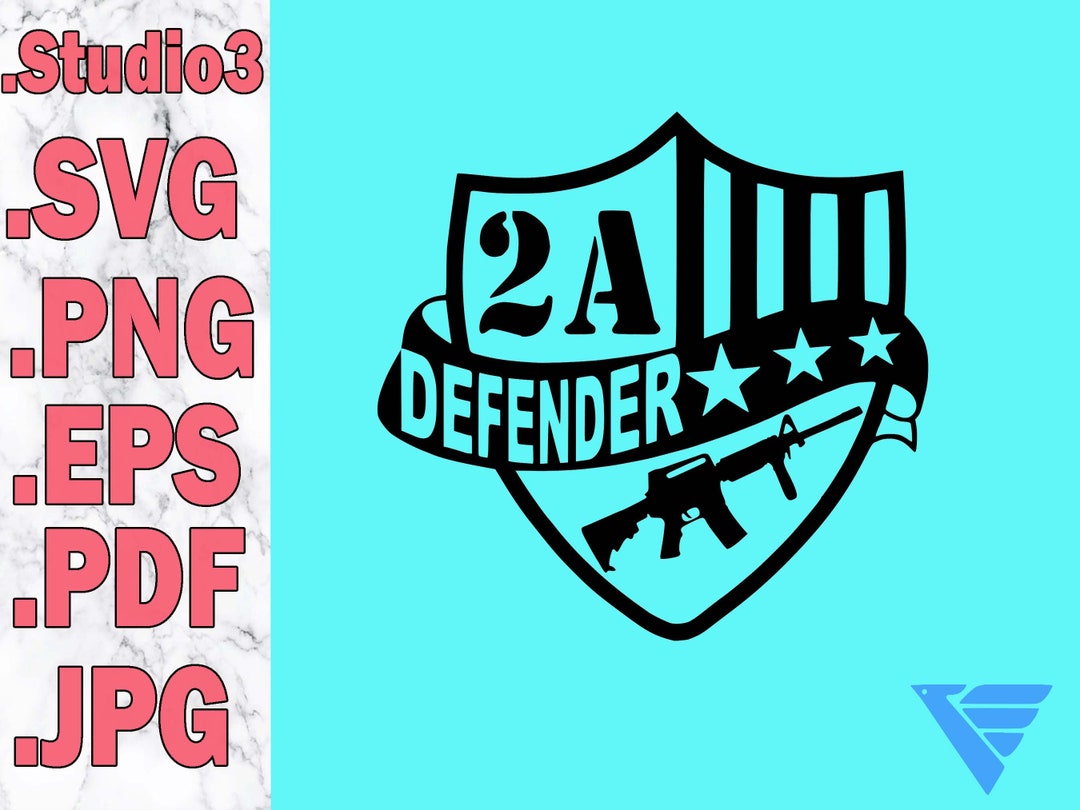 2A Defender Digital File Svg Png Eps Svg Pdf Studio3 Silhouette Cut ...