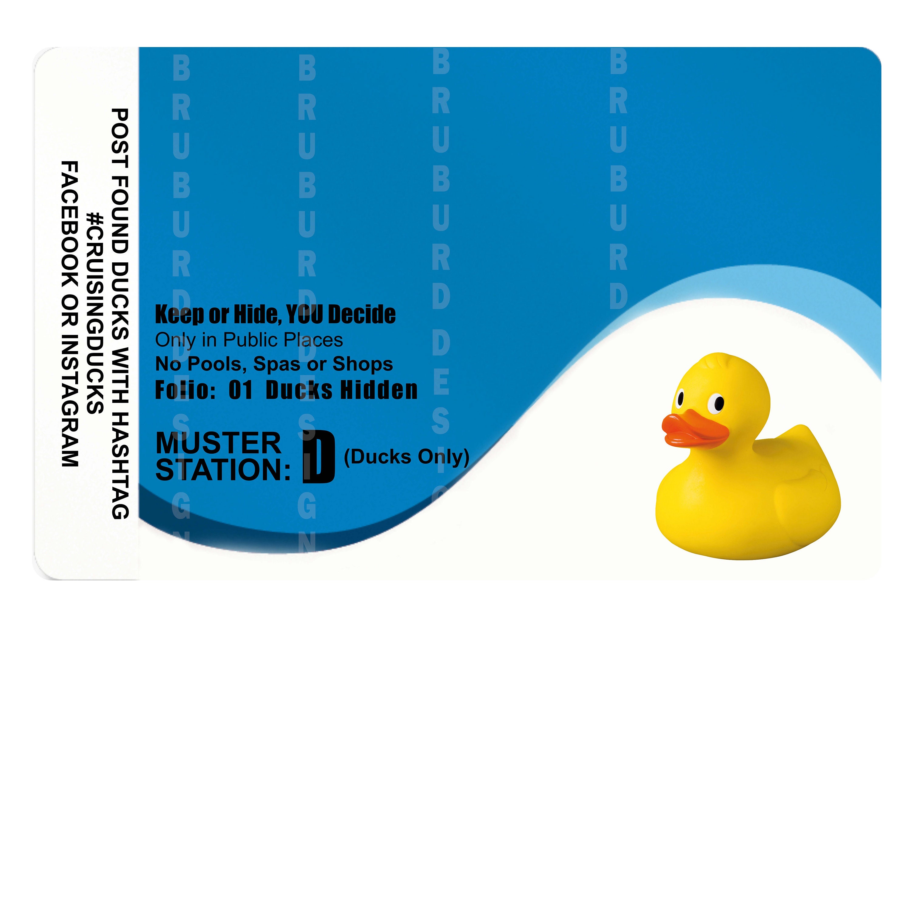 Carnival Cruise Duck Tags Gold or Blue Sale and Sign Card VIFP. Print N ...
