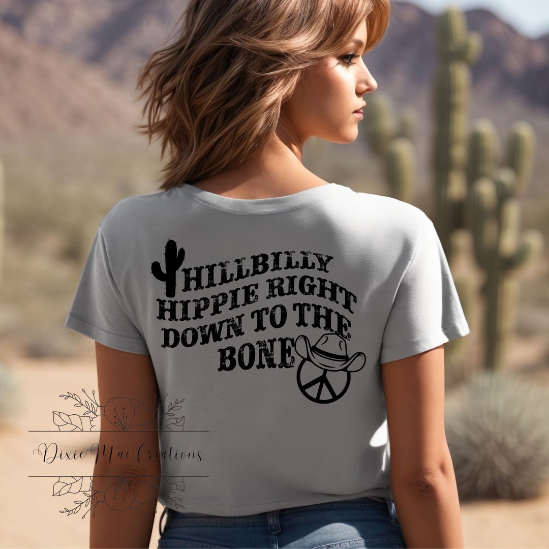 Hillbilly Hippie Right Down to the Bone, Lainey Wilson T-shirt, Western ...