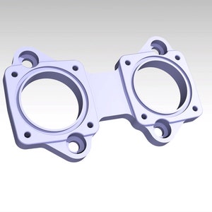 Flange Adapter From Weber DCOE 45 to 46x46 Individual Throttle Bodies ...
