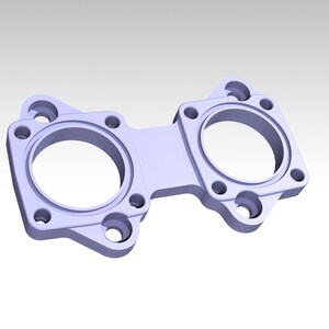 Flange Adapter From Weber DCOE 45 to 46x46 Individual Throttle Bodies ...