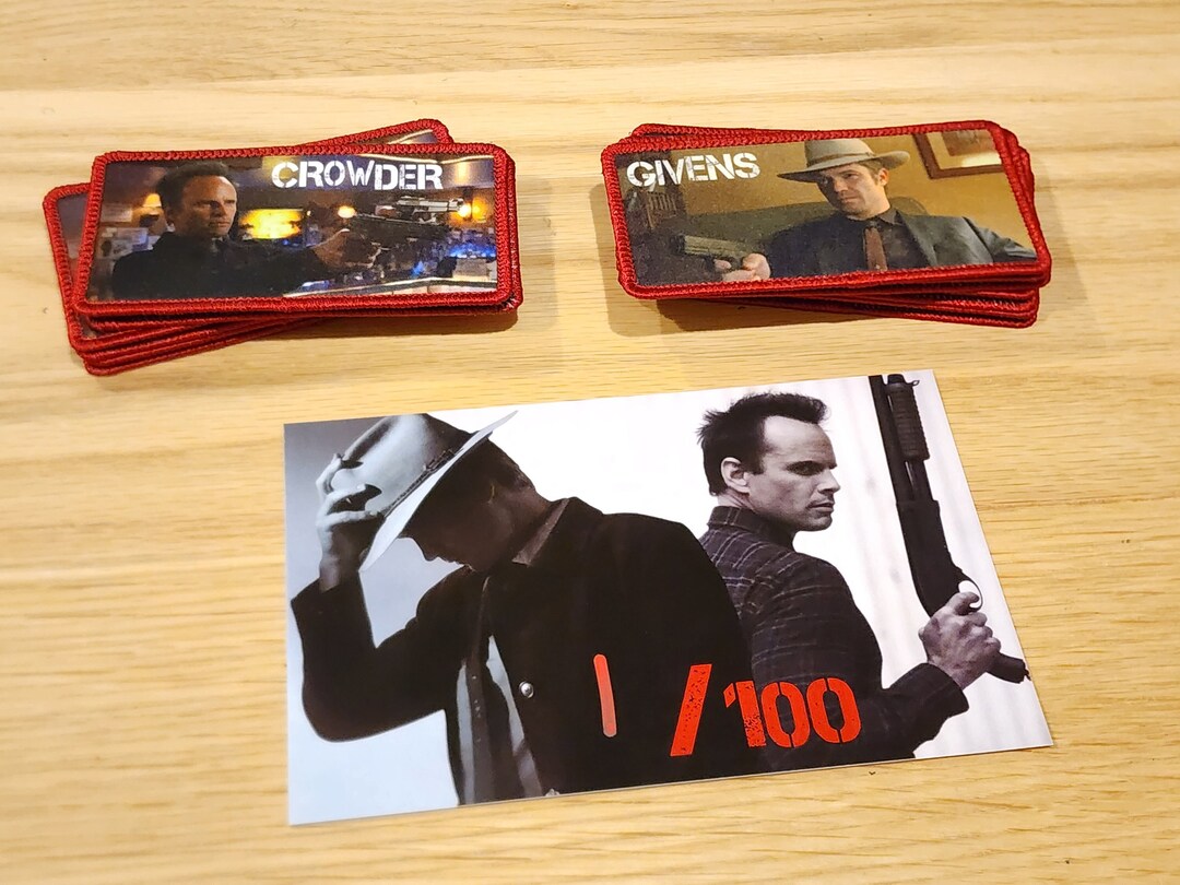 JUSTIFIED Morale Patch Set. Pair of Custom Patches With Numbered Art ...