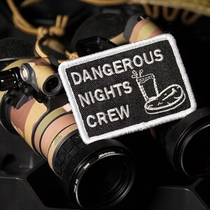 Dangerous Nights Crew Velcro Morale Patch ITYSL DNC I Think You Should Leave Sloppy Steaks ...