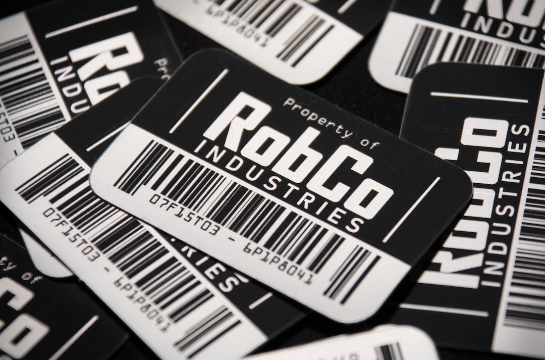 Fallout Robco Industries Asset Tag Sticker Metal Foil Decal for ...