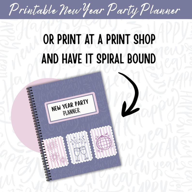 New Year Party Planner Printable, Ultimate Celebration Organizer, New ...