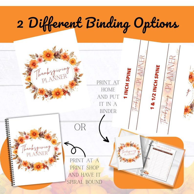 Printable Thanksgiving Planner Bundle, Holiday Meal Planner, Guest List ...
