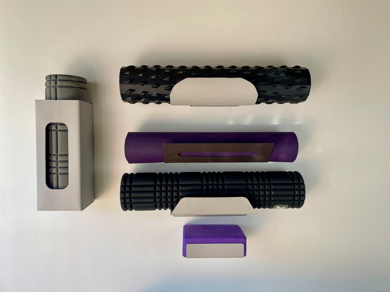 Floating Yoga Mat & Foam Roller Holder - Etsy