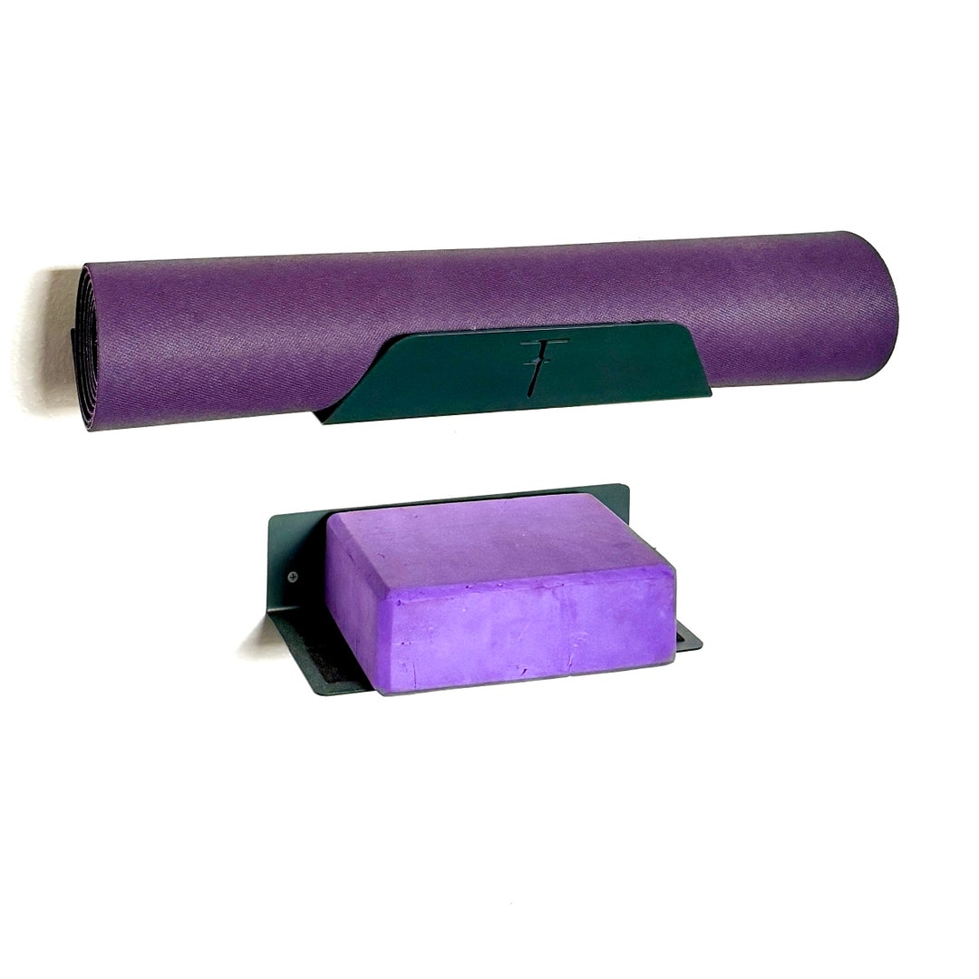 Floating Yoga Mat, & Foam Roller Shelf - Etsy