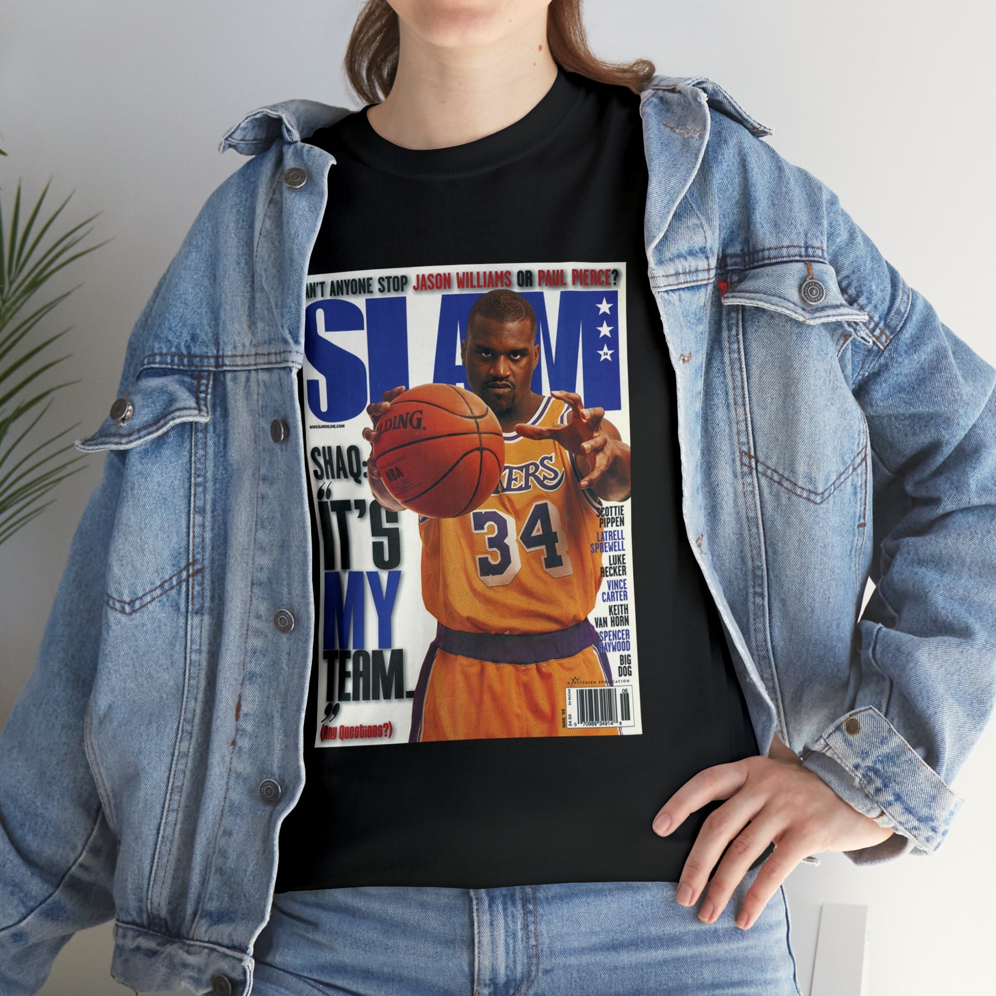 Shaquille O'neal SLAM Magazine T-shirt - Etsy