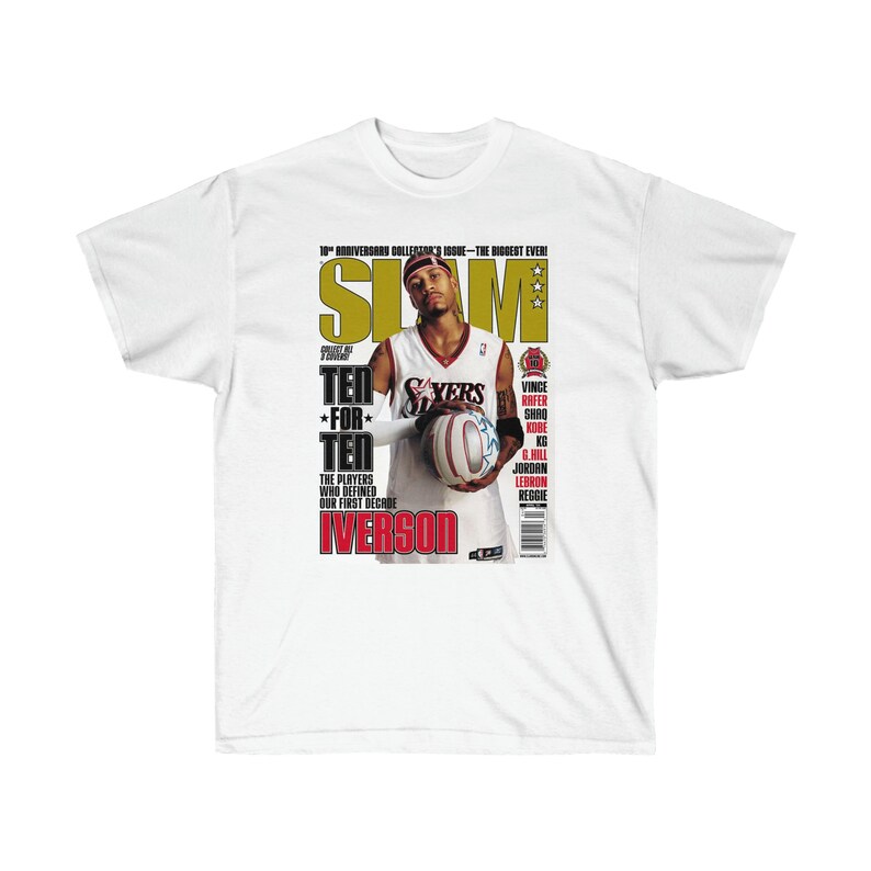 Allen Iverson SLAM Magazine T-shirt - Etsy