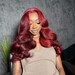 Burgundy Red Body Wave Wig, Full Lace Human Hair 13x4 13x6 - Etsy