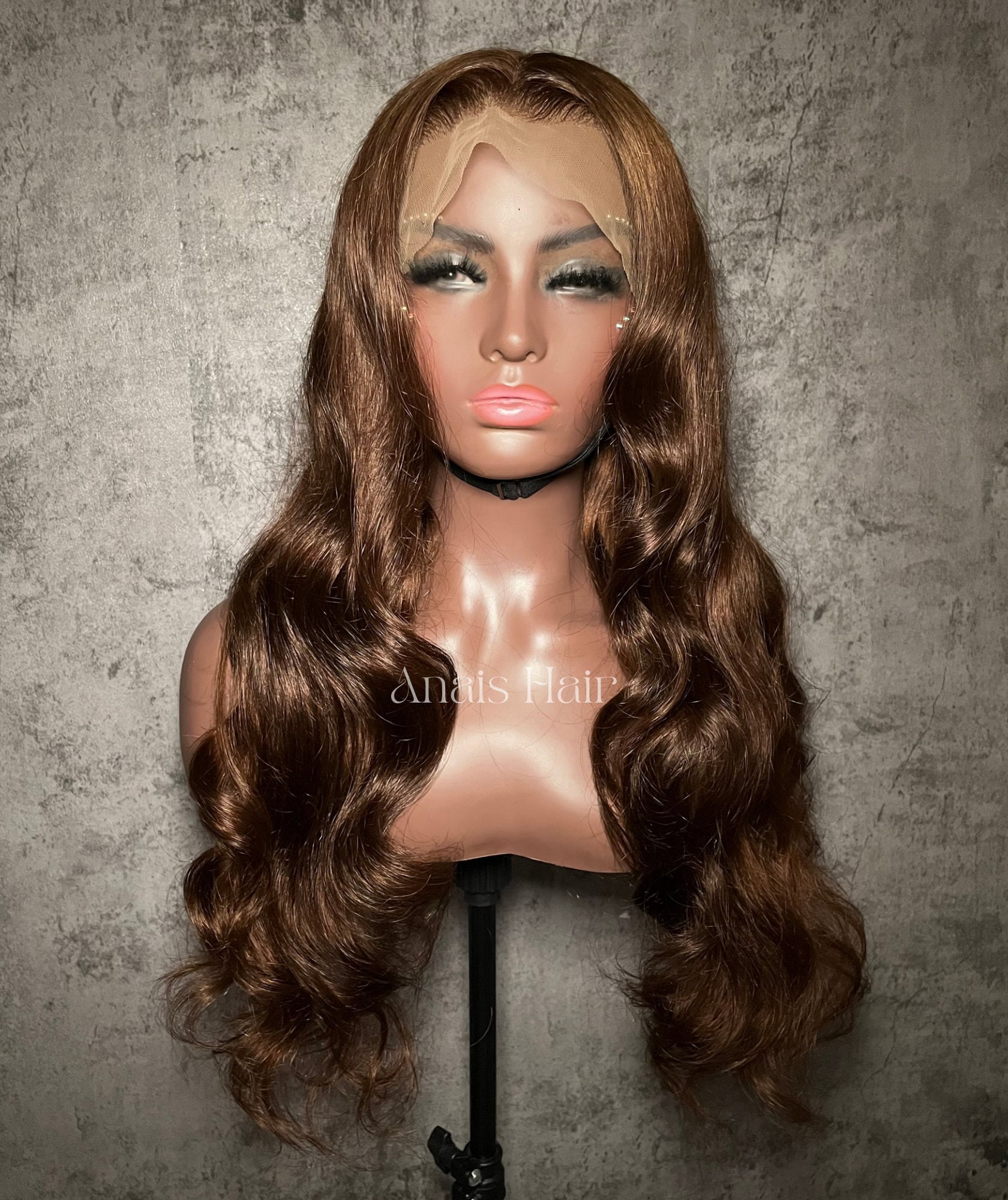 Brown Body Wave Wig, Raw Human Hair Full Lace 13x4 13x6 - Etsy