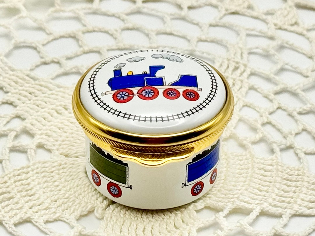 Alastor Enamels Train Trinket Pill Box Made in England - Etsy