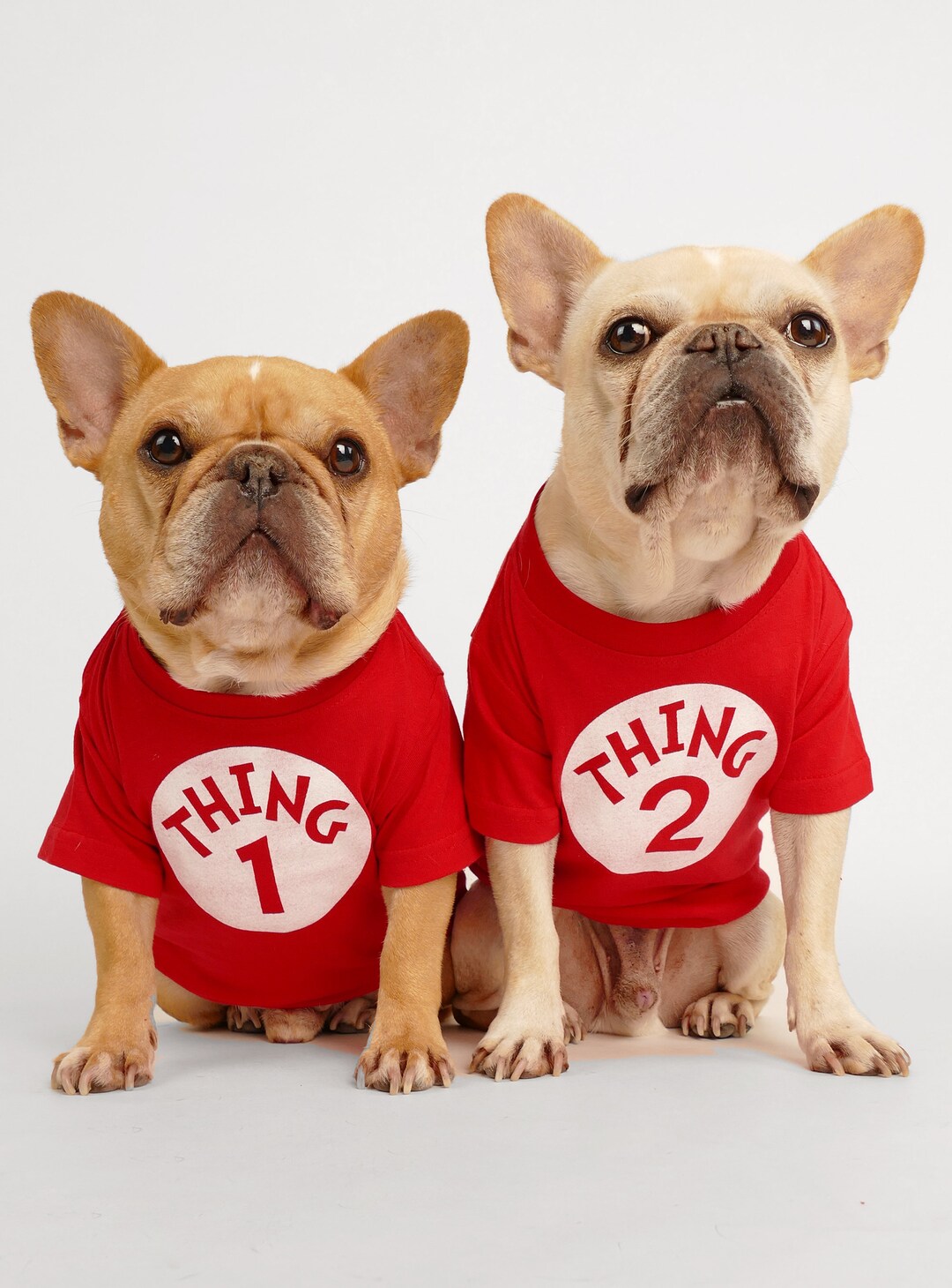 Thing 1 + Thing 2 Set 2-pack Dog Shirt Set - Favorite Funny Gift Dad ...