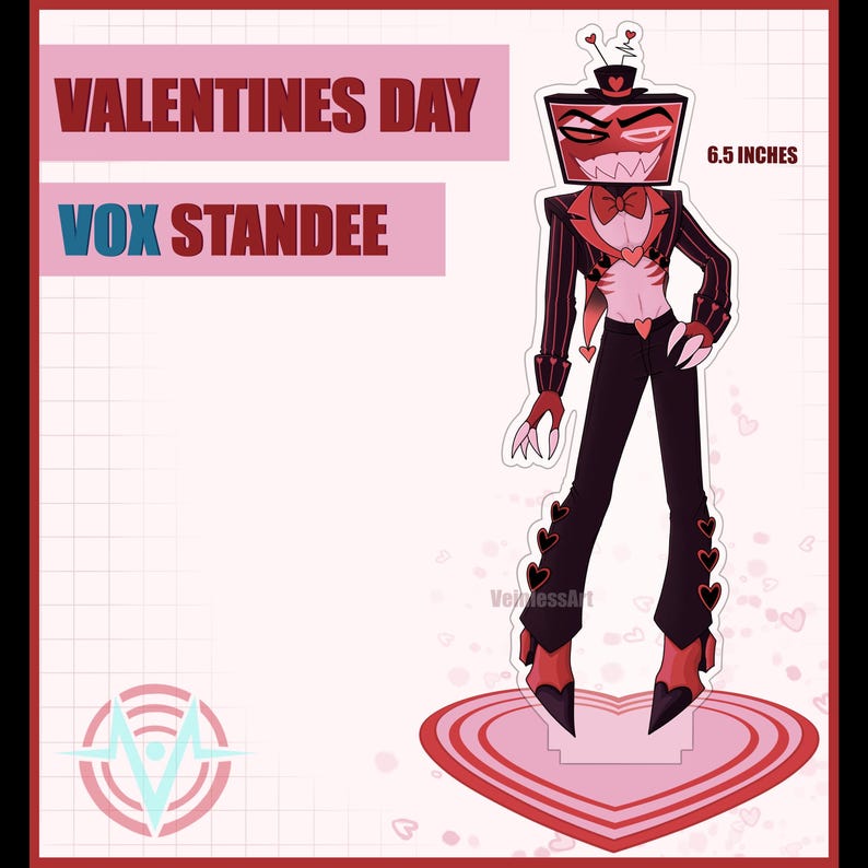 Hazbin Hotel Valentines Day Vox Standee - Etsy