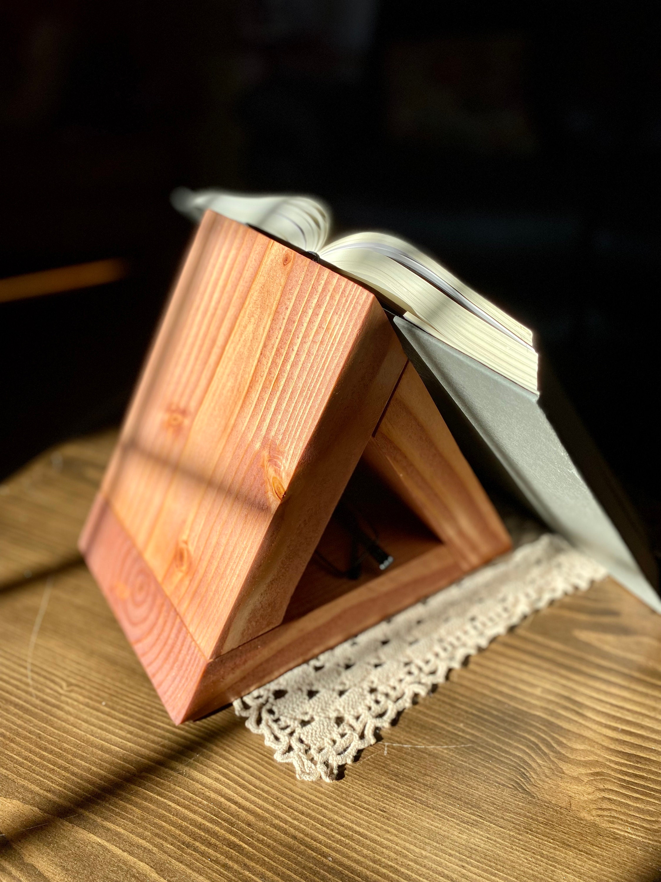 Reading Perch (triangle Book Stand) - Etsy