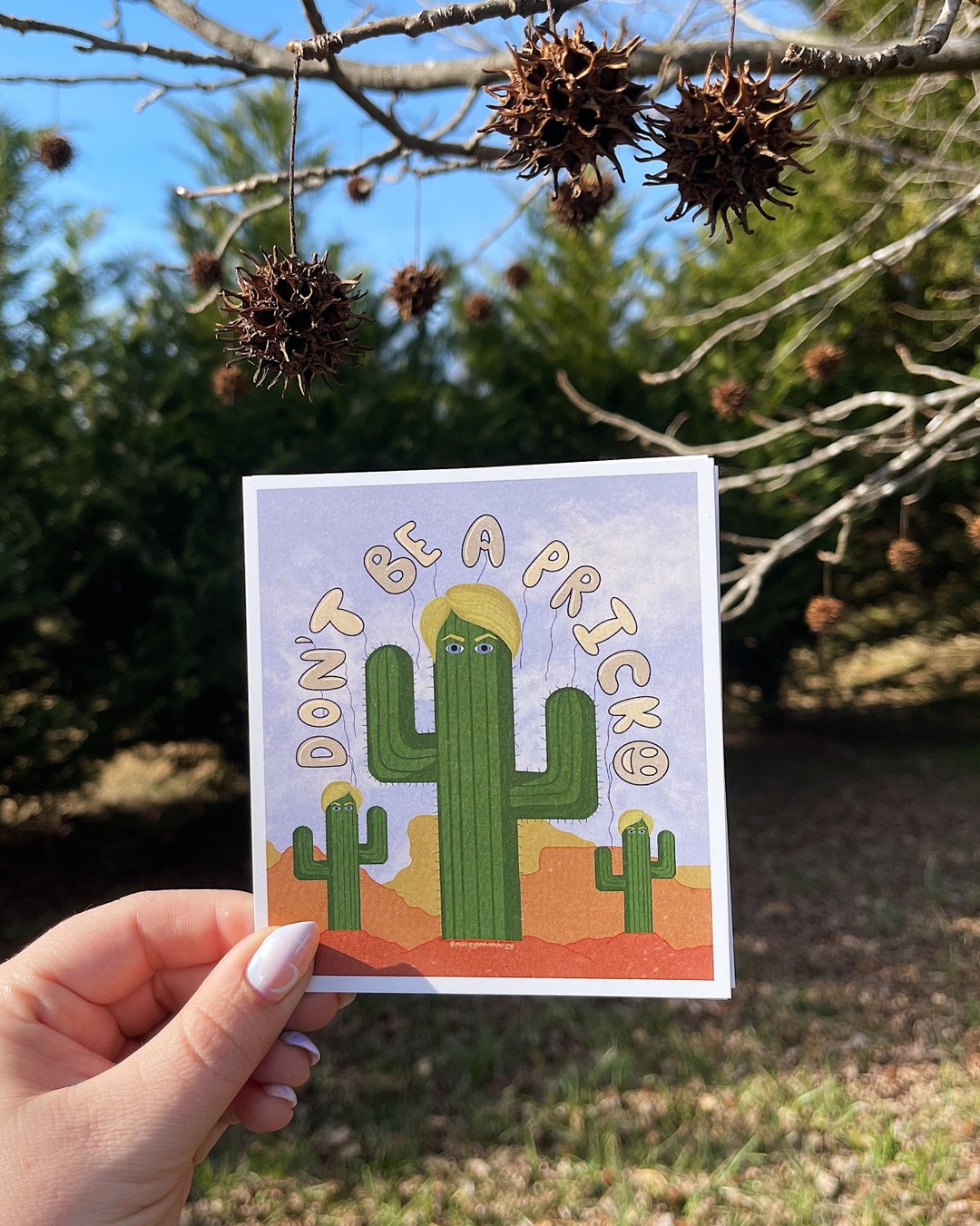 Prickly Art Print - Etsy