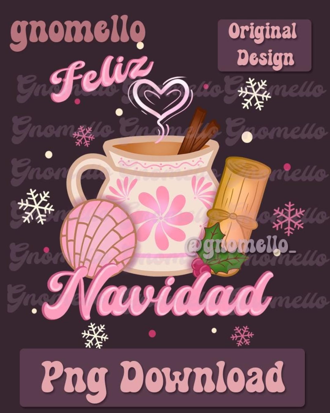 Mexican Christmas Feliz Navidad Pan Dulce, Tamale Concha Cafectio ...